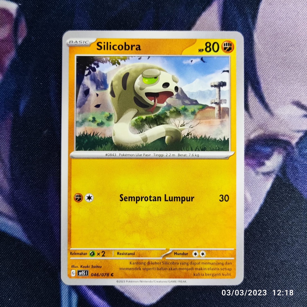 Jual pokemon (ID) silicobra - SV1S 046/078 - C | Shopee Indonesia