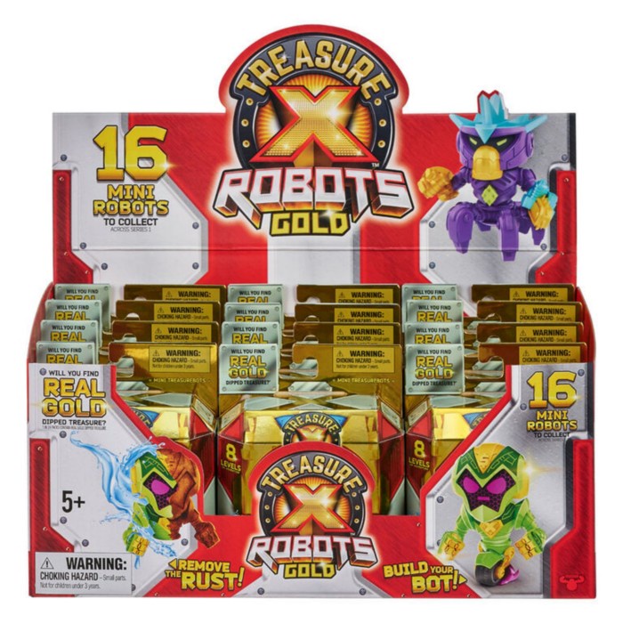 Jual Treasure X Robots Gold Mini Robot Original | Shopee Indonesia