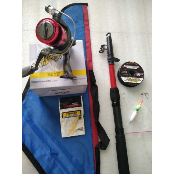 Jual pancing full set baru lebih komplit tinggal mancing(BONUS TAS) | Shopee Indonesia