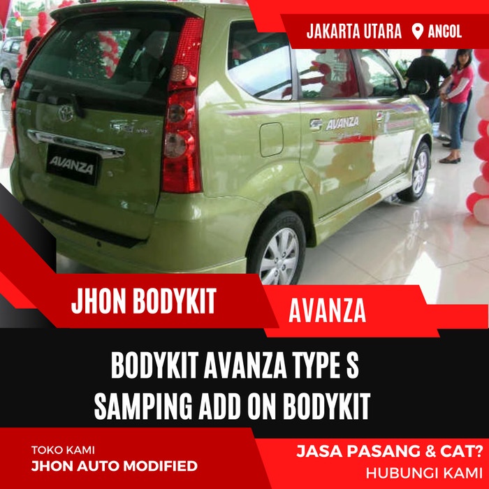 Jual BODYKIT AVANZA TYPE S SAMPING ADD ON BODYKIT AVANZA TIPE S SIDE ...