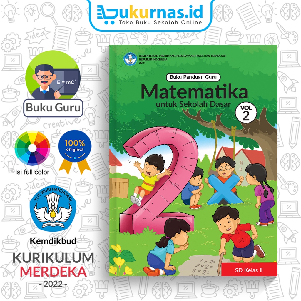 Jual Buku Panduan Guru Belajar Bersama Temanmu : Matematika SD/MI Kelas 2 vol 2 Kurikulum ...