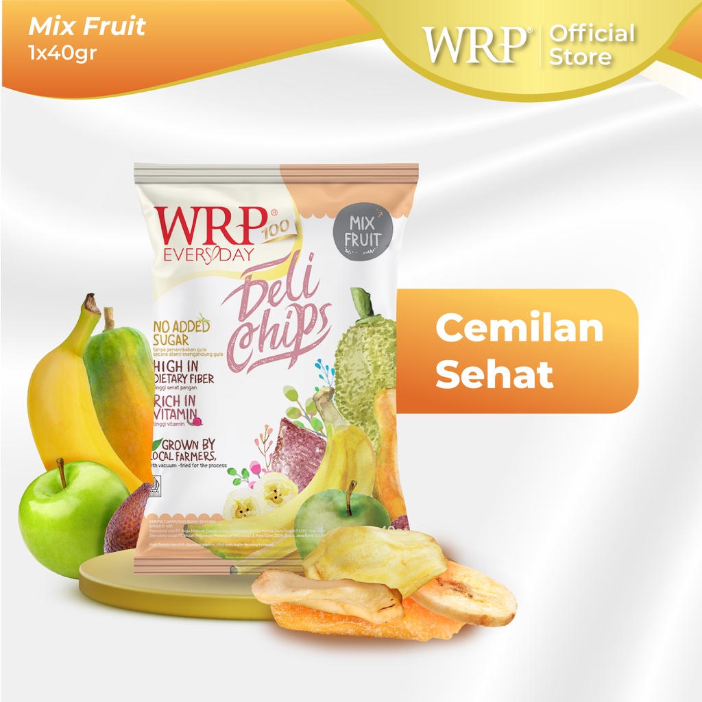 Jual WRP Delichips Mix Fruit 40G - Keripik Buah | Shopee Indonesia