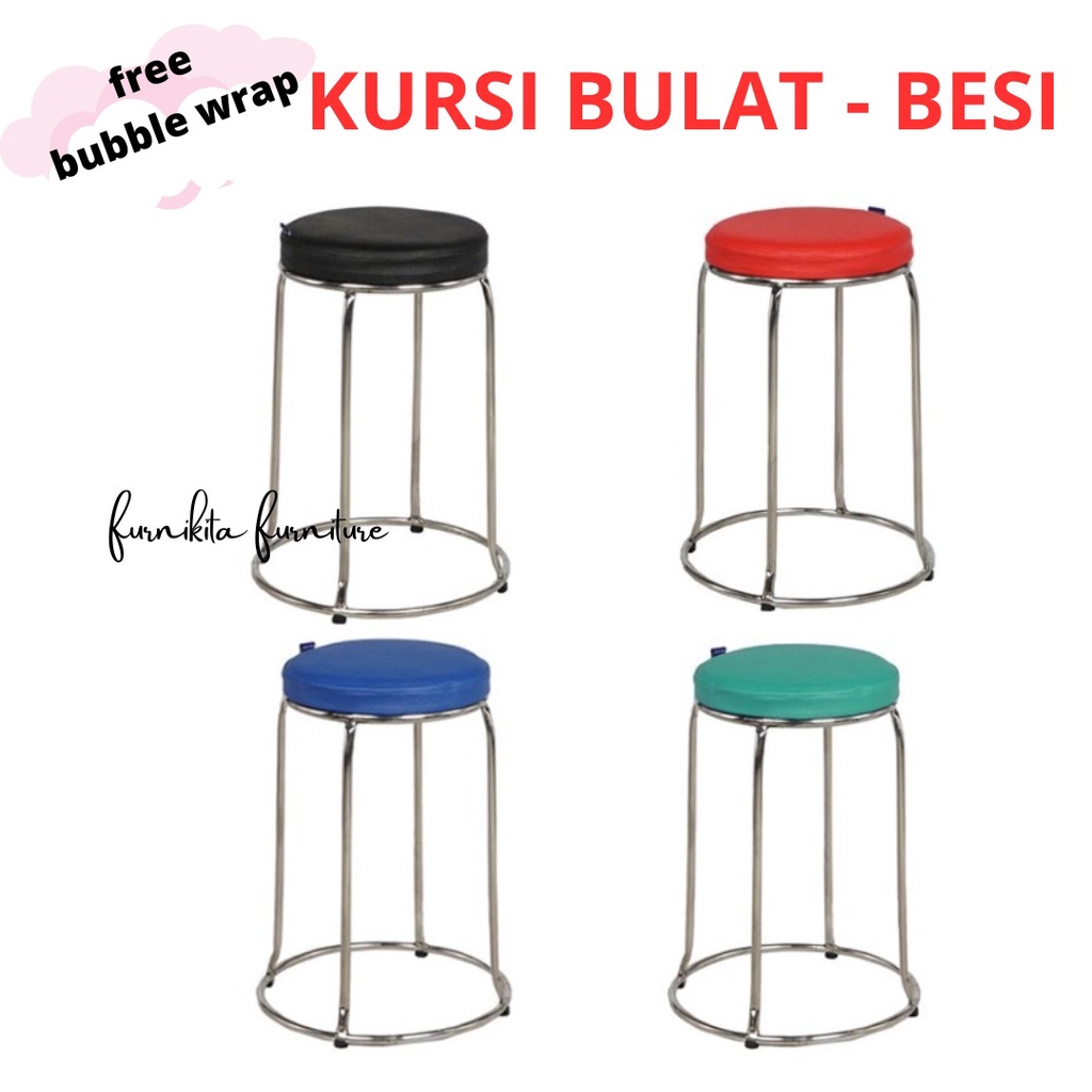 Jual KURSI BULAT BESI KURSI SUSUN BESI KURSI OREO KURSI COUNTER ...