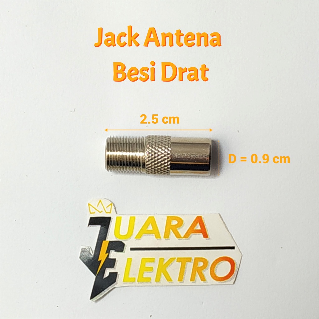 Jual Jack Antena Besi Drat | Jack Antena TV Drat Male (Cowok) | Shopee ...