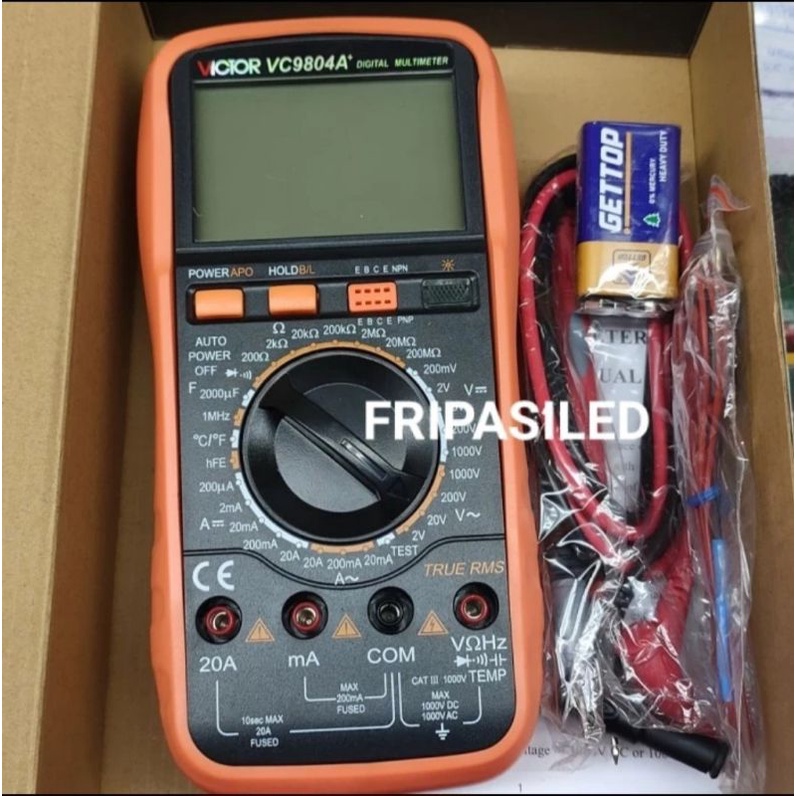 Jual Multimeter DigitalMerek VICTOR ORI Tipe VC9804A Kualitas Bagus ...