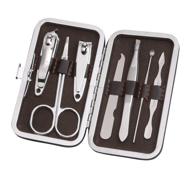 Jual HC Manicure Set 7 in 1 Gunting Kuku Nail Art Set Dompet Menicure ...