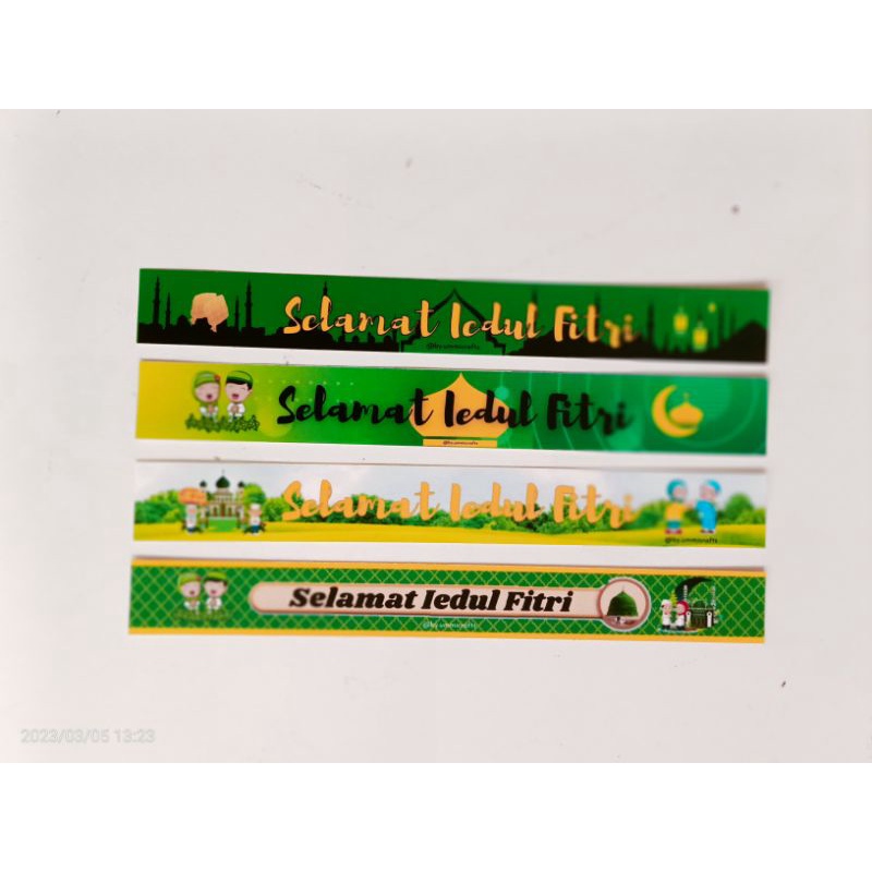 Jual Selempang Parcel mini idul Fitri | stiker selendang Parcel lebaran ...