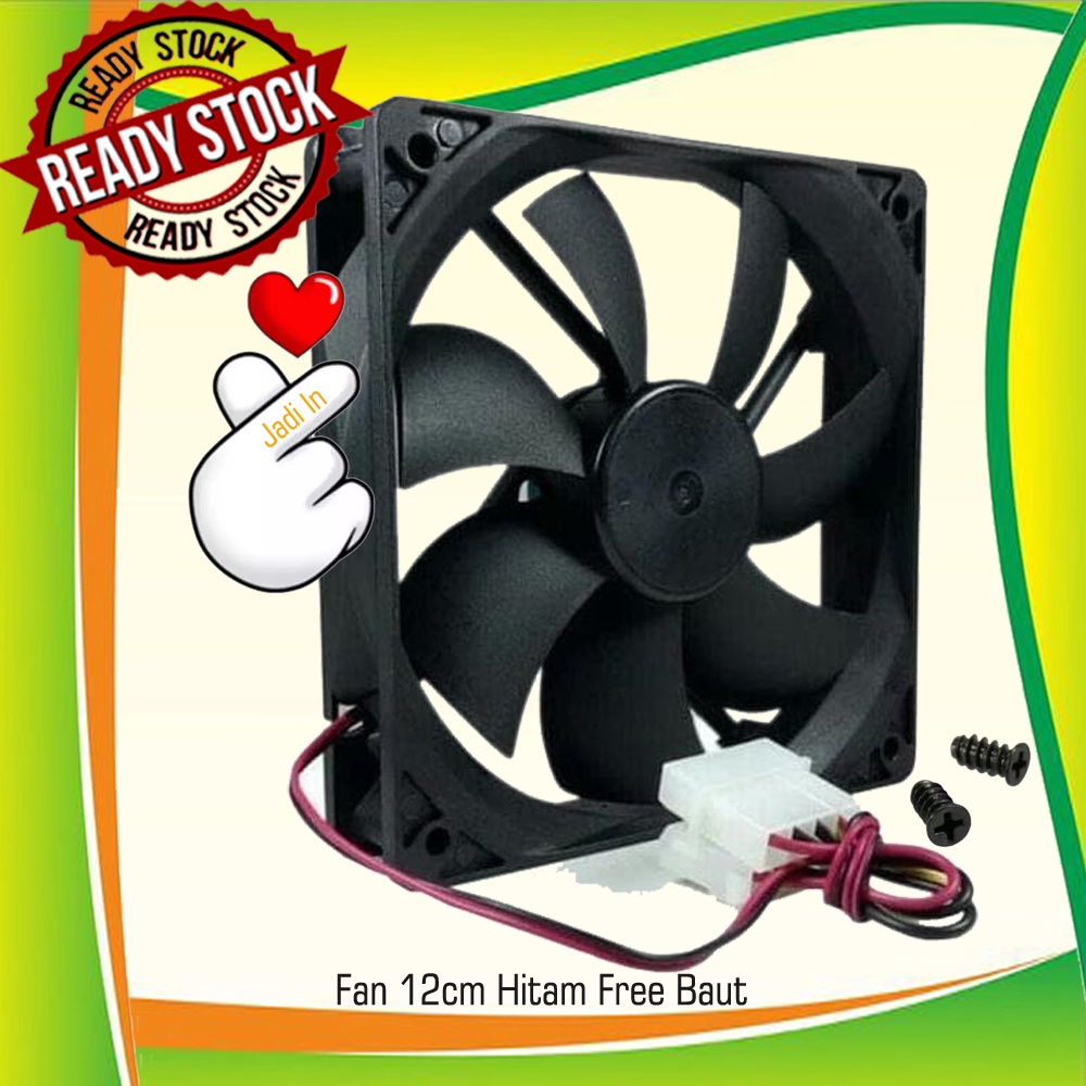 Jual FAN CASING 12cm HITAM + 2 BAUT | Shopee Indonesia
