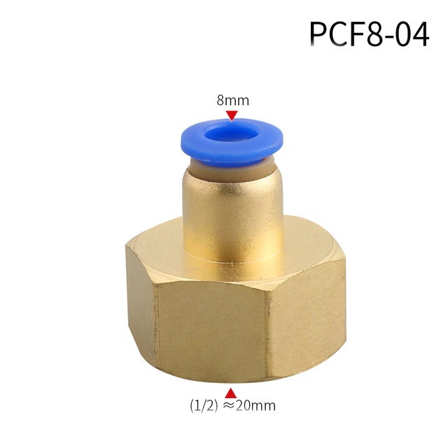 Jual Nepel Slip Lock drat dalam 1/2 inch to selang 8mm konektor hose ...