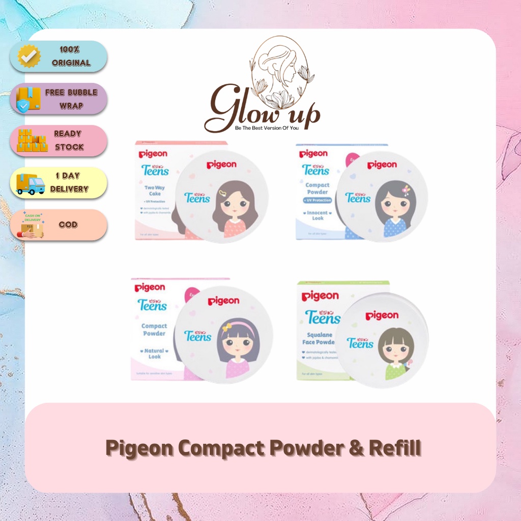 Jual GLOWUP Pigeon Compact Powder bedak padat | Bedak Padat | All ...