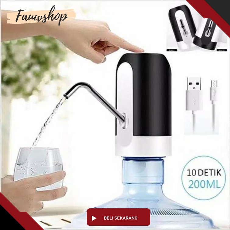 Jual Dispenser galon pompa galon elektrik sensor otomatis rechargable ...