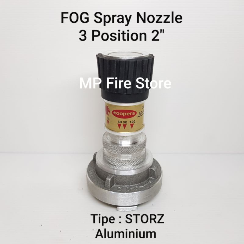 Jual FIRE FOG NOZZLE STORZ 2 in JET SPRAY VARIABLE 3 POSITION ALUMINIUM | Shopee Indonesia