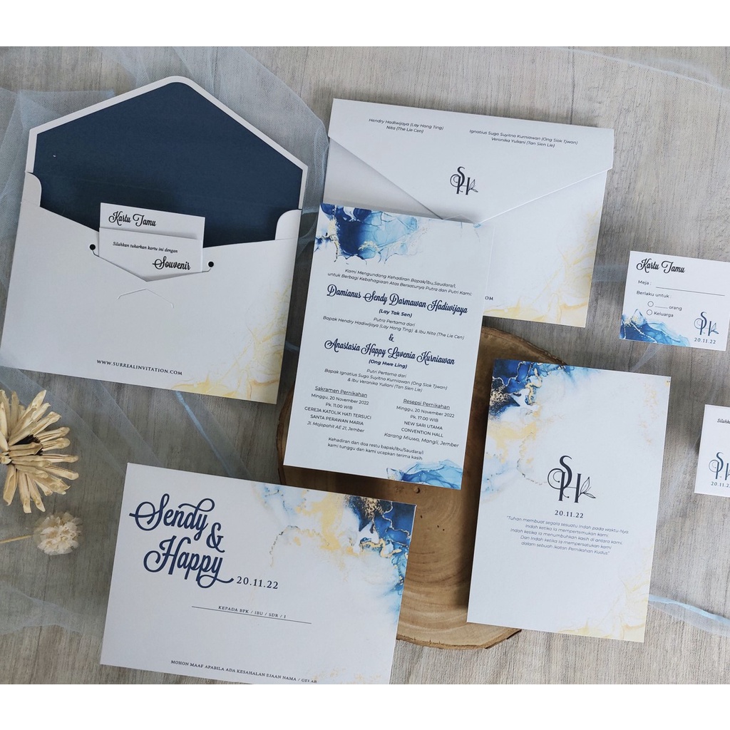 Jual Paket Sample Undangan Pernikahan Wedding Invitation | Shopee Indonesia