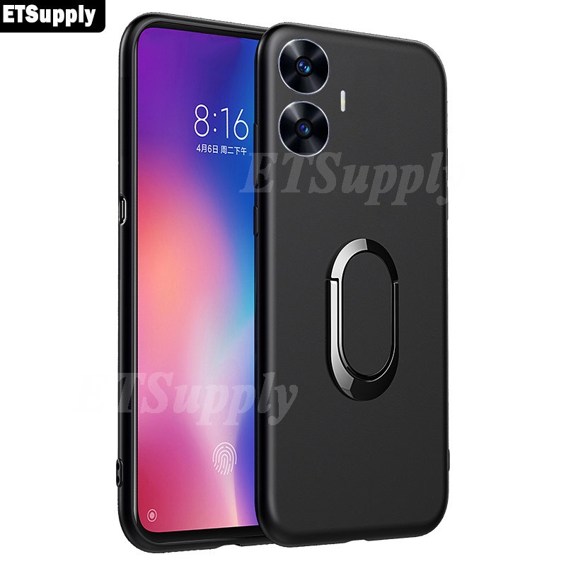 Jual Casing Realme C55 Silikon Bening Clear Hitam Card Slot Tempat ...