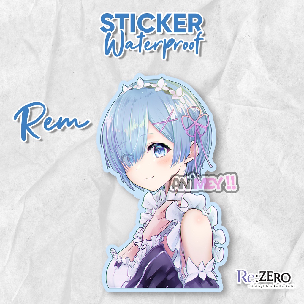 Jual Stiker Rem Re Zero/ Sticker Anime Waterproof | Shopee Indonesia