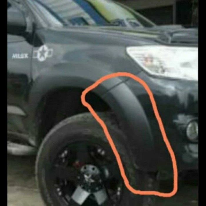 Jual Over fender Hilux Vigo 2011-2014 bagian sambungan bemper SATUAN ...