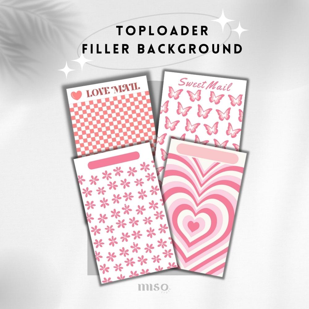 Jual Toploader Photocard Background PINK / Toploader Photocard Filler ...