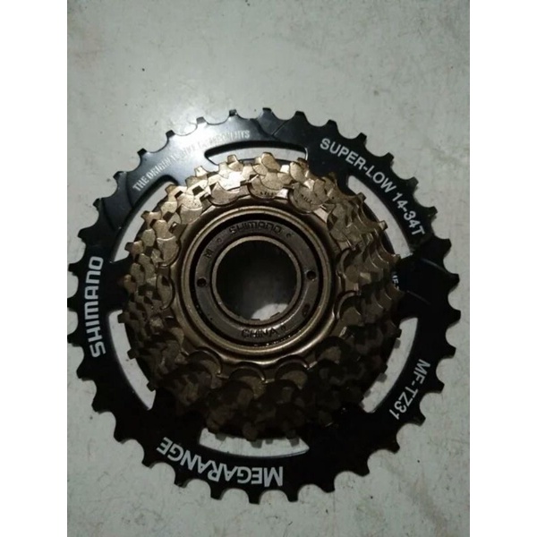 Jual Sprocket Atau Ger Atau Freewheel Shimano Derat Megarange 7 Speed ...