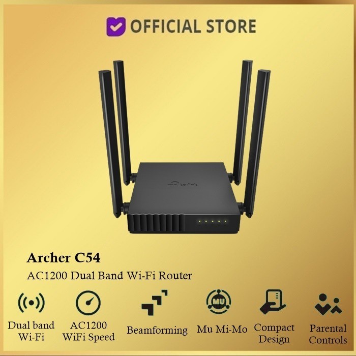Jual Tp-Link Archer C54 AC1200 Dual-Band Wi-Fi Router | Shopee Indonesia