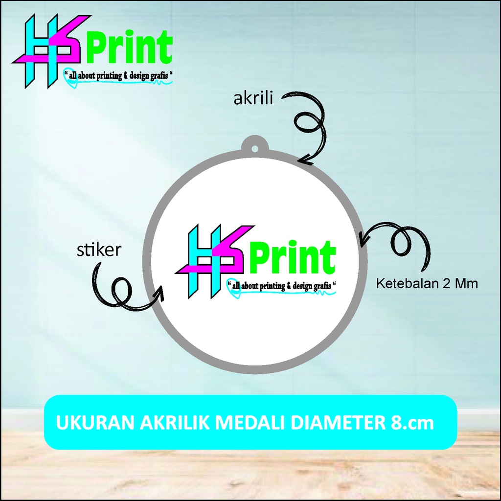 Jual MEDALI WISUDA CUSTOM ( MEDALI AKRILIK NON RESIN ) UKURAN DIAMETER ...