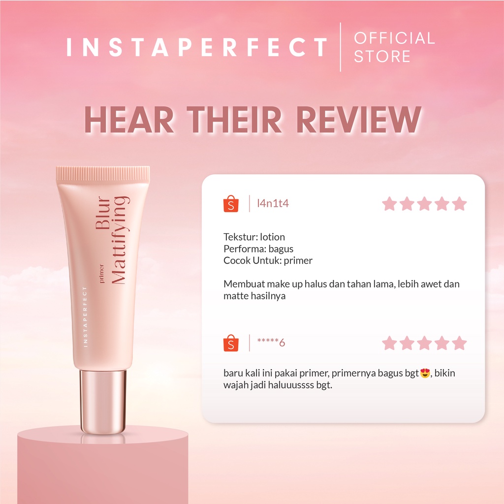 Jual Instaperfect Blur Mattifying Primer 20 ml (Real Skin Pore Blurring ...
