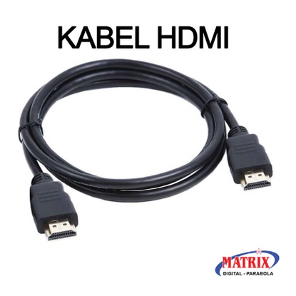 Jual KABEL MATRIX HDMI TO HDMI 1 METER FULL HD Kabel Receiver Parabola 1 Meter Antena Digital ...