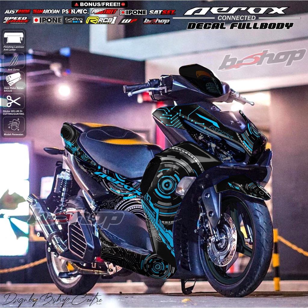 Jual Decal sticker aerox connected fullbody variasi technologi terbaru ...