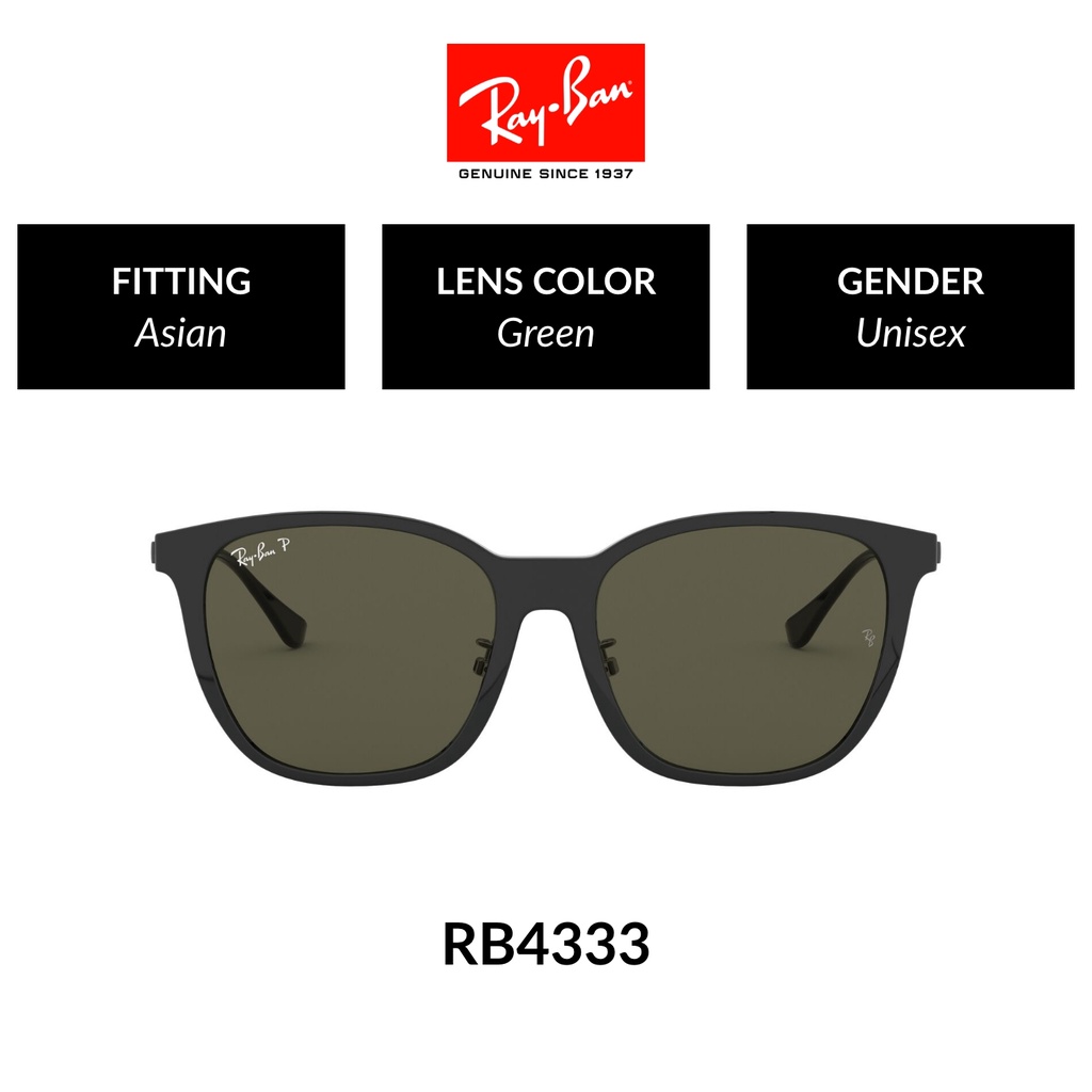 Jual RAY-BAN Polarized | RB4333D 601/9A | Asian Fitting | Sunglasses ...