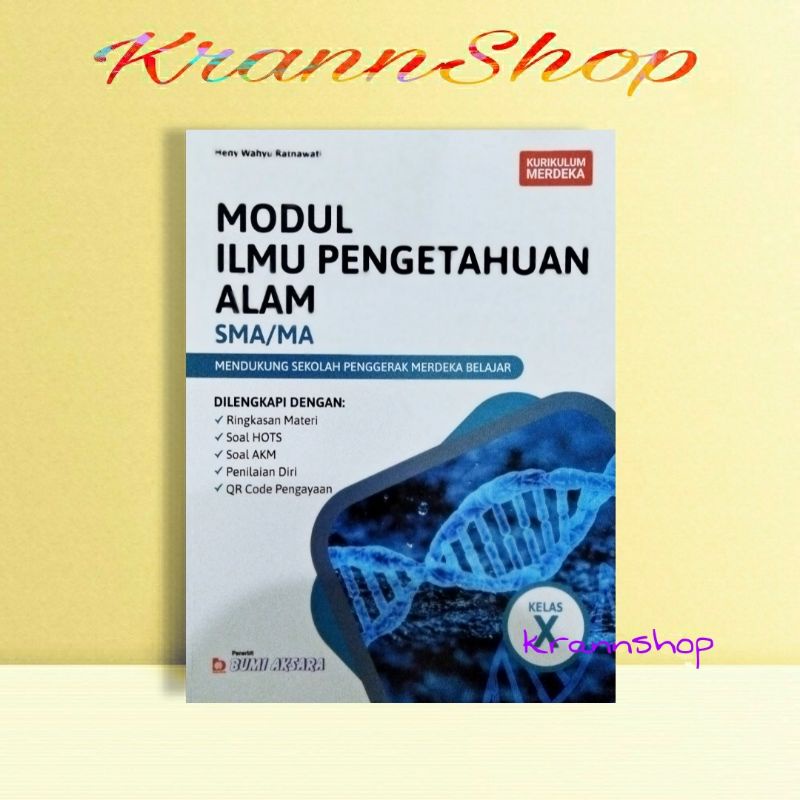 Jual Modul Ilmu Pengetahuan Alam Kls X Sma/Ma Kurikulum Merdeka - Bumi ...