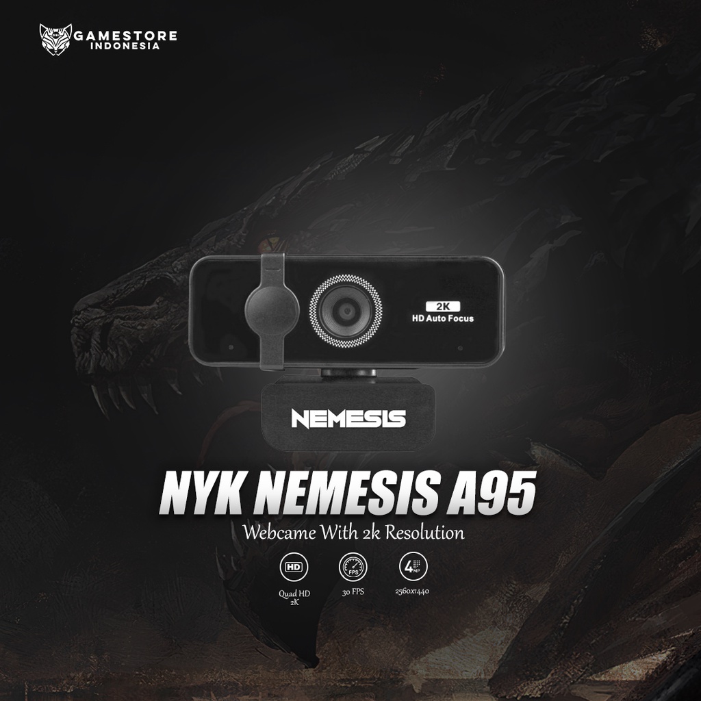 Jual NYK Nemesis A95 Albatros QHD Webcam with 2k Resolution,NYK Nemesis ...