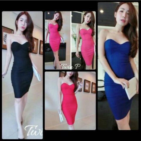 Jual Mini Dress Kemben Hitam | Shopee Indonesia