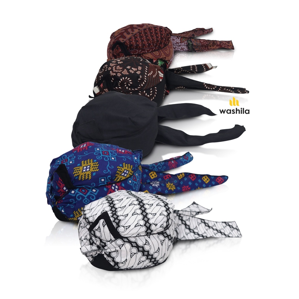 Jual Ikat Iket Sunda Kepala Instan Tertutup Motif Batik Warna | Shopee ...