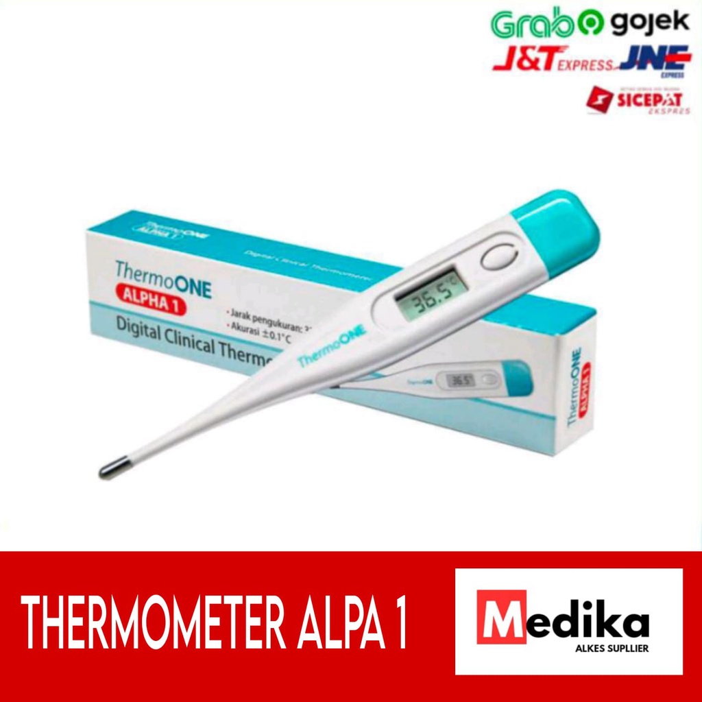 Jual Thermometer Digital ThermoOne Alpha 1 Biru Onemed | Shopee Indonesia
