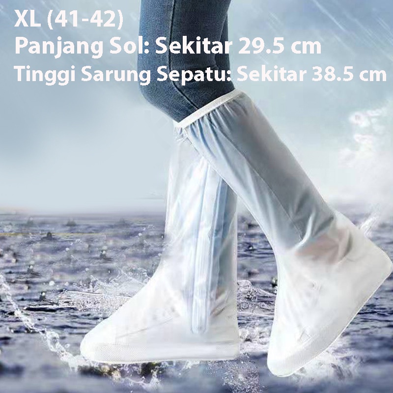 Jual Rhodey Rain Cover Hujan Sepatu dengan Reflektor Cahaya Size S M L ...