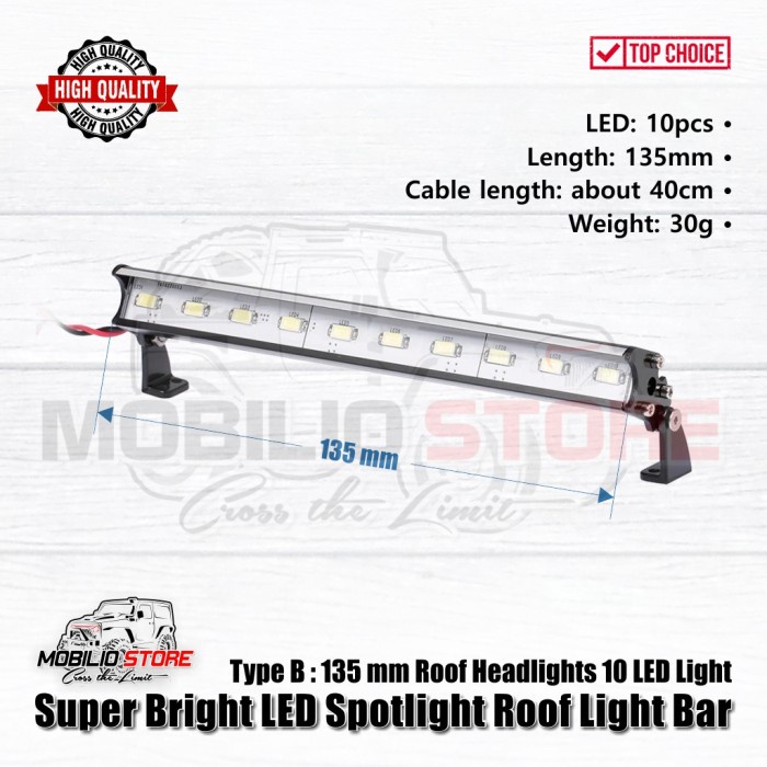 Jual LED Roof Light Bar Spotlight Super Bright Lampu Sorot Atap RC ...