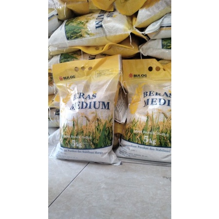 Jual Beras Medium Bulog 5kg | Shopee Indonesia