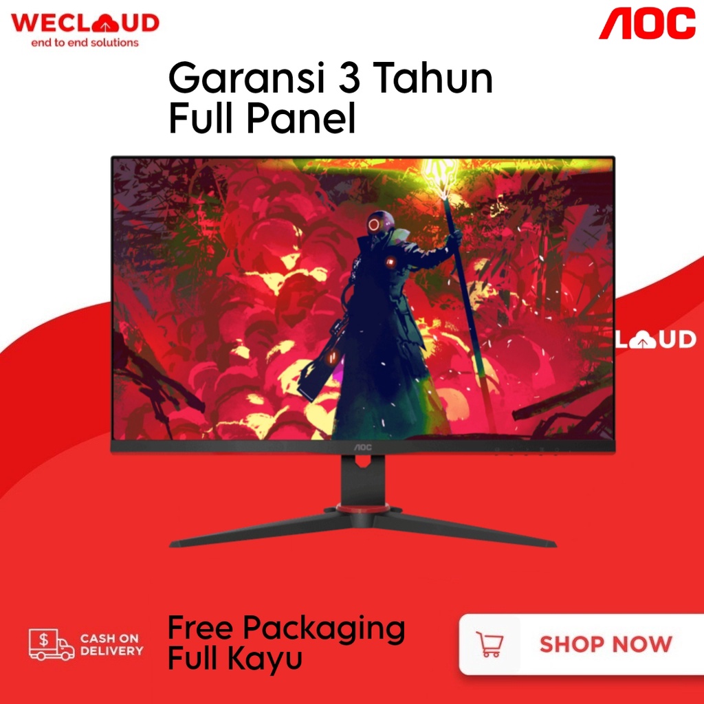 Jual Monitor AOC 24G2E5 24" IPS FHD 75Hz 1ms sRGB 102% HDMI DP VGA 3Yr ...