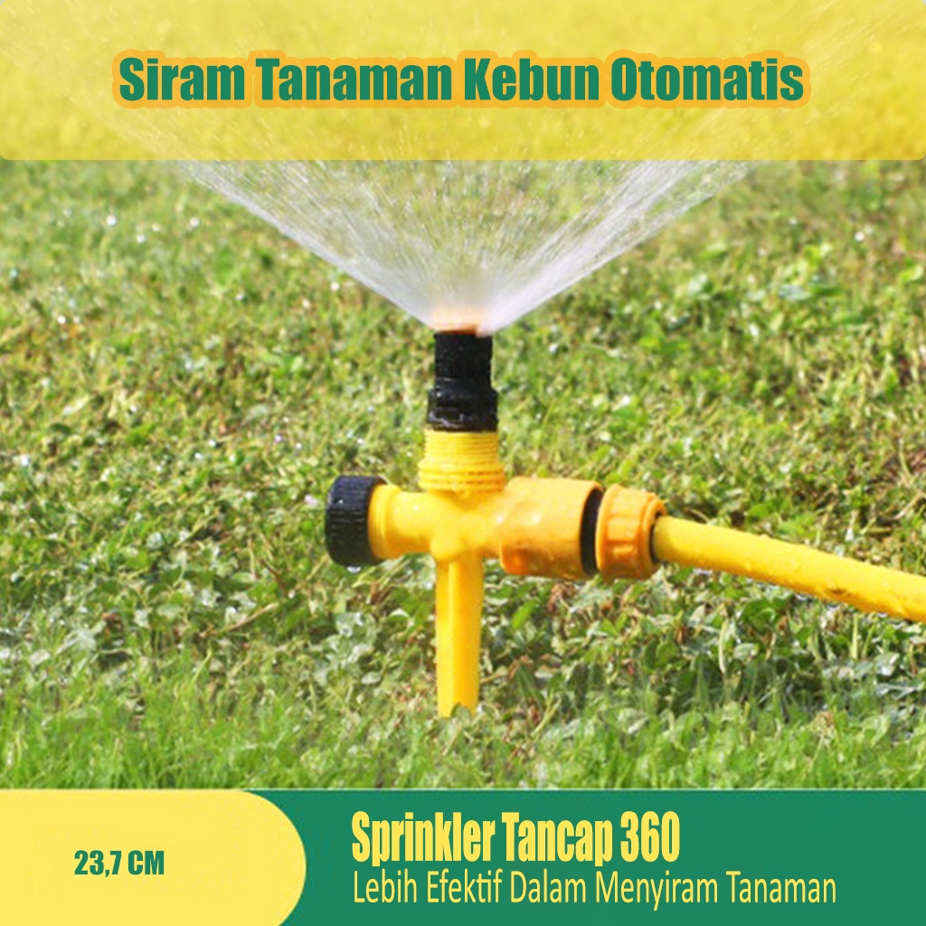 Jual Set Sprinkler Alat Siram Taman Kebun Otomatis 360 - Stake Spike ...