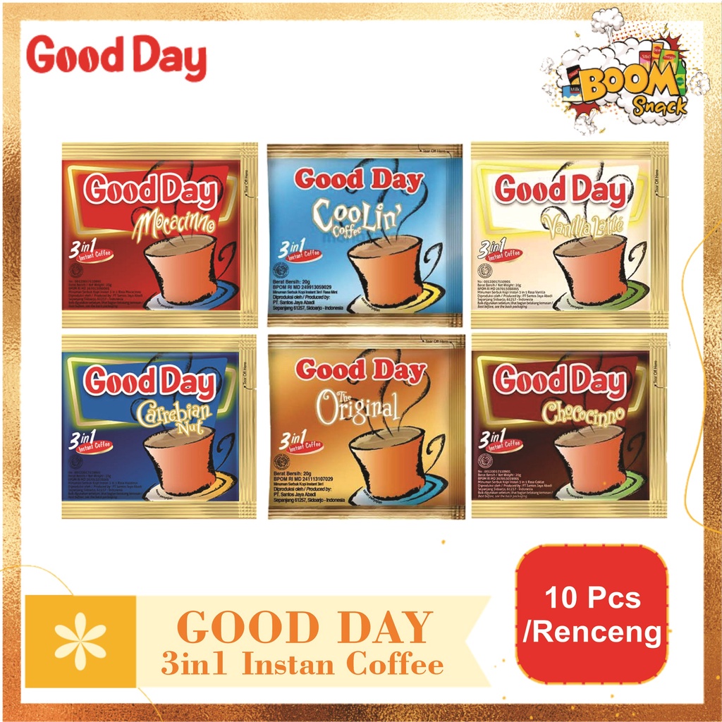 Jual Good Day 3in1 Coffee Instan isi 10pcs | Shopee Indonesia