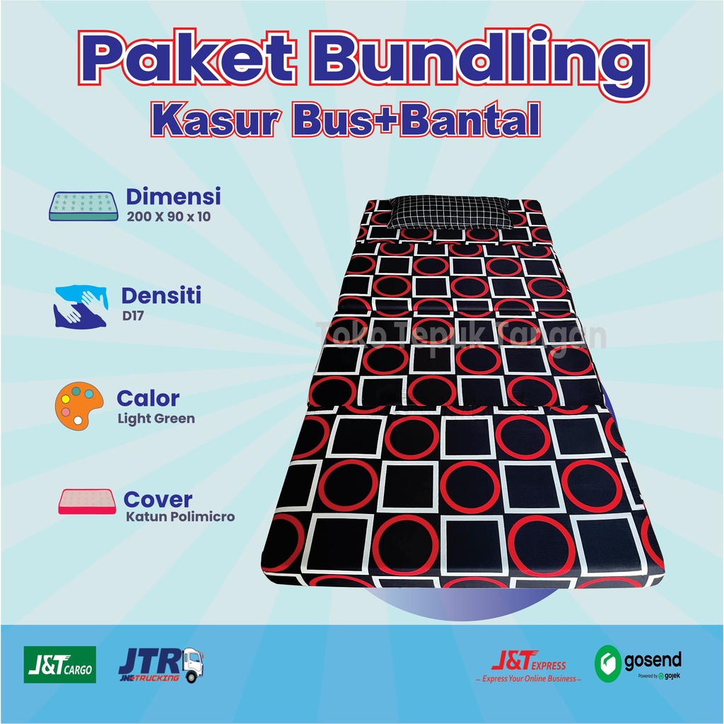 Jual PAKET BUNDLING MATRAS KASUR LIPAT 4 PATAH Ukuran 200x90x10cm DAN ...