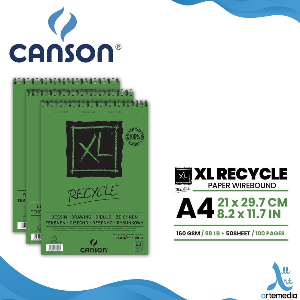 Jual Buku Sketsa Gambar Canson XL Recycled Paper A4 Sketchbook ...
