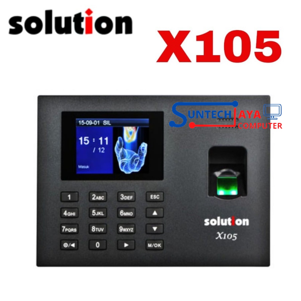 Jual Mesin Absensi Sidik Jari / Finger Print Solution X105 | Shopee Indonesia