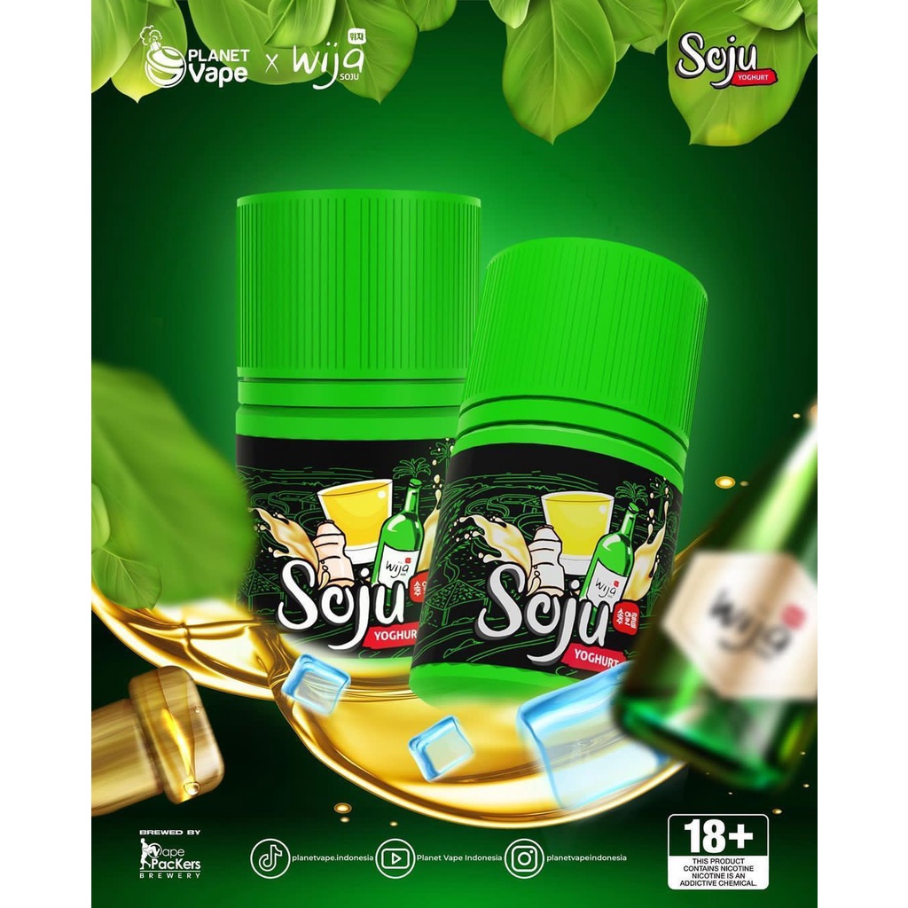 Jual PLANET VAPE X WIJA SOJU SOJU YOGHRUT 3MG 60ML | Shopee Indonesia