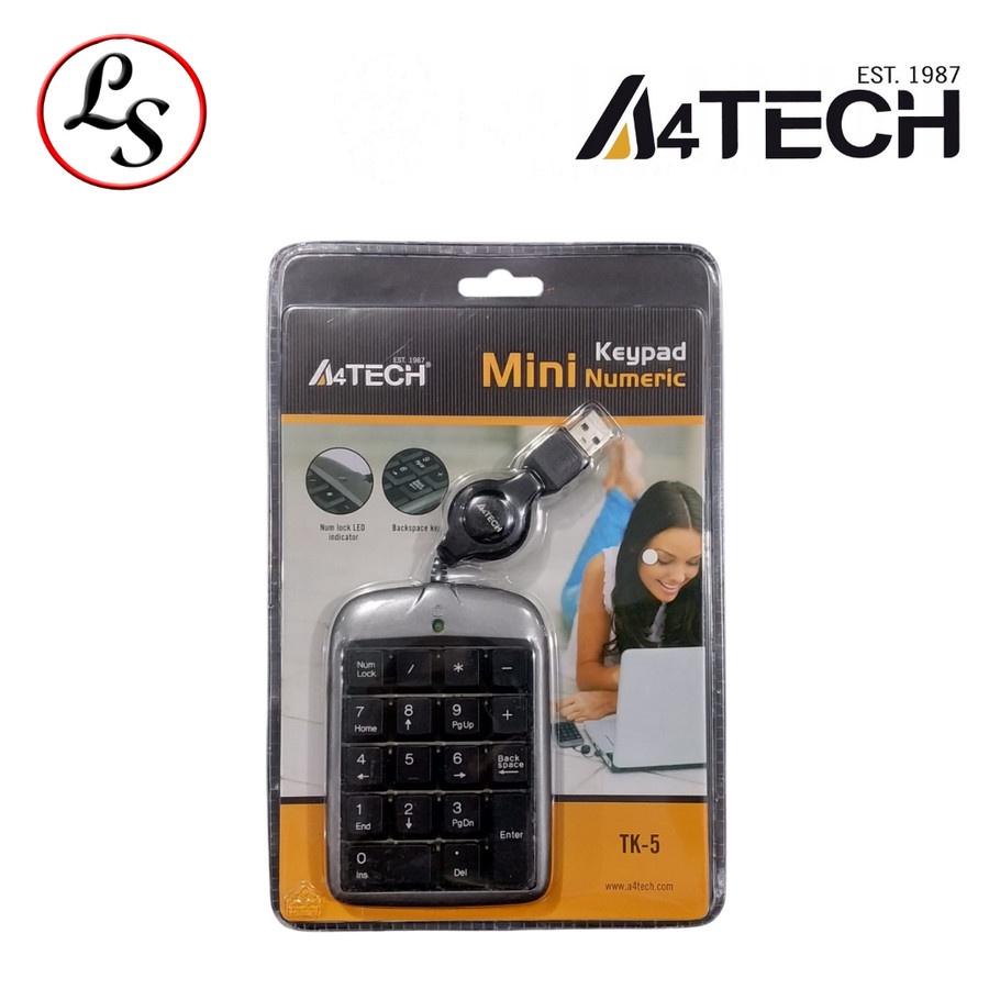 Jual A4TECH MINI NUMERIC KEYPAD TK-5 / TK5 Numpad External | Shopee Indonesia