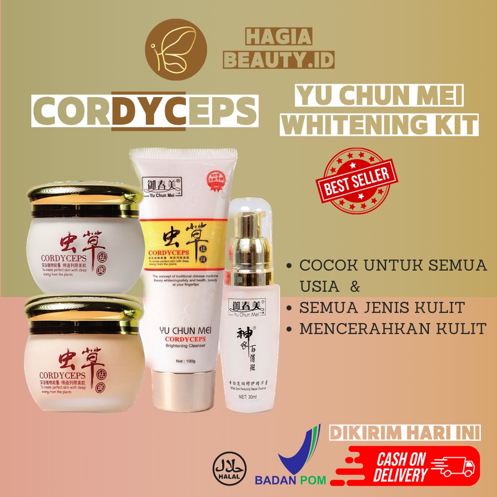 Jual ORIGINAL BPOM - YU CHUN MEI CORDYCEPS CREAM SIANG MALAM - FACIAL ...