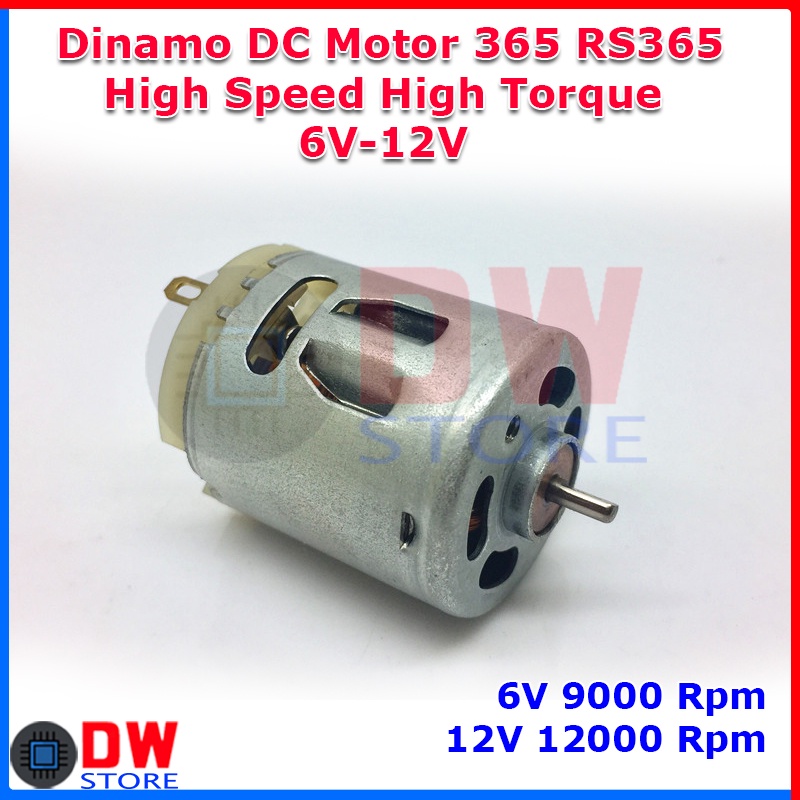 Jual Dinamo DC Motor RS365 RS 365 DC 6V-12V High Speed RPM High Torque | Shopee Indonesia