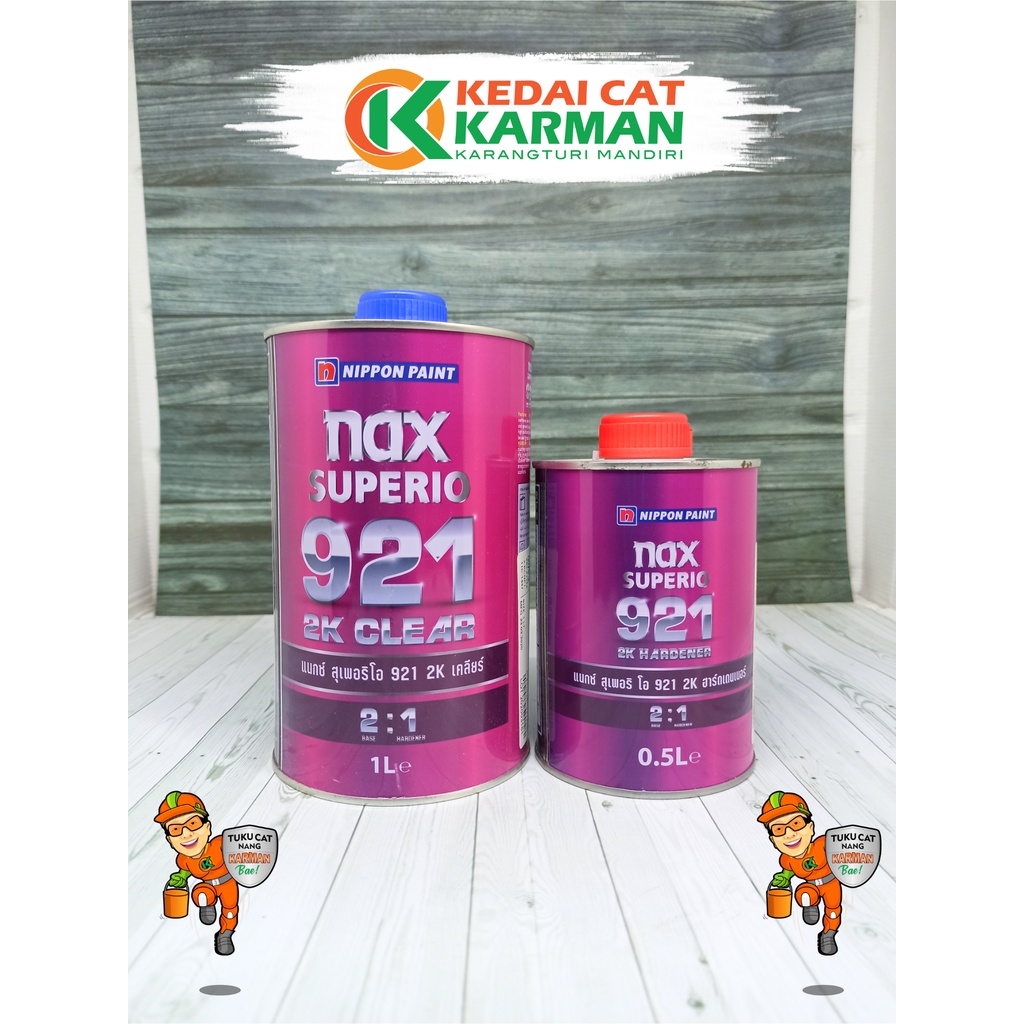 Jual CLEAR COAT / CLEAR / PERNIS NIPPON PAINT NAX SUPERIO 921 1,5L 2:1 - PELINDUNG CAT MOBIL ...