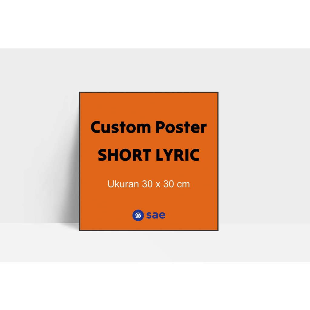 Jual Music Board Custom Short Lyric - Bisa Custom Lirik Lagu Sesukamu ...