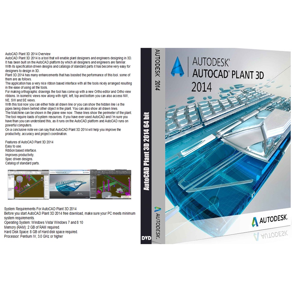 Jual dvd AutoCAD Plant 3D 2014 64 bit.jpg | Shopee Indonesia