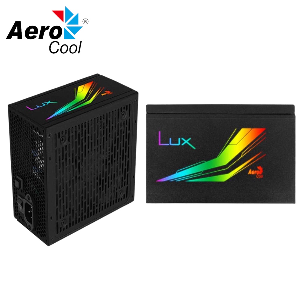 Jual Power Supply AEROCOOL LUX 550W RGB 80+ PSU Gaming 80 Plus RGB PSU ...